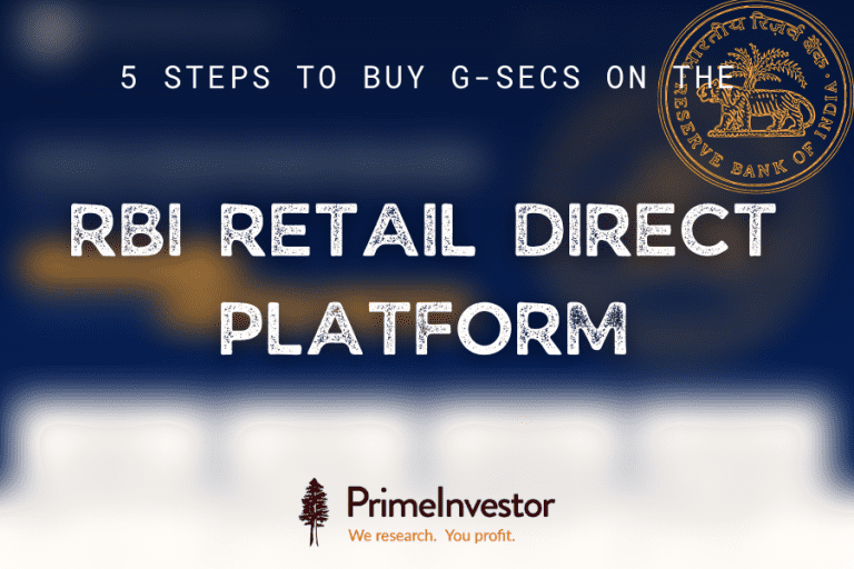 5 steps to buy g-secs on the RBI Retail Direct platform - PrimeInvestor